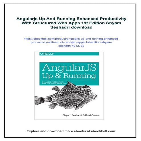 Angularjs Up And Running Enhanced Productivity With Structured Web Apps 1st Edition Shyam ...