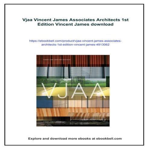 Vjaa Vincent James Associates Architects 1st Edition Vincent James | PDF