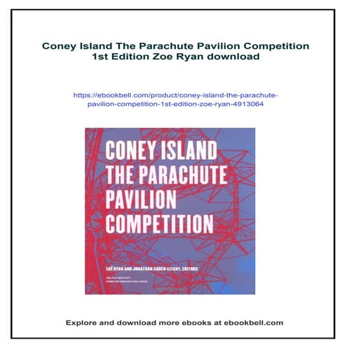 Coney Island The Parachute Pavilion Competition 1st Edition Zoe Ryan | PDF
