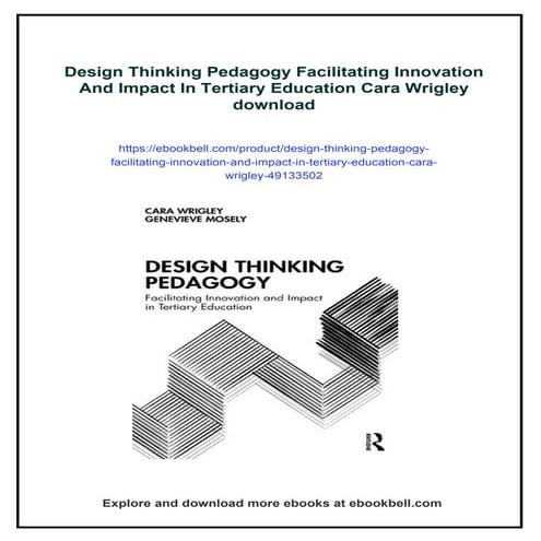 Design Thinking Pedagogy Facilitating Innovation And Impact In Tertiary ...