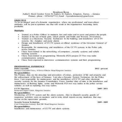 canadian style resume | DOCX