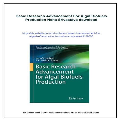 Basic Research Advancement For Algal Biofuels Production Neha Srivastava | PDF