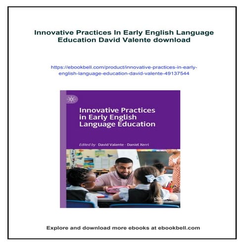 Innovative Practices In Early English Language Education David Valente ...