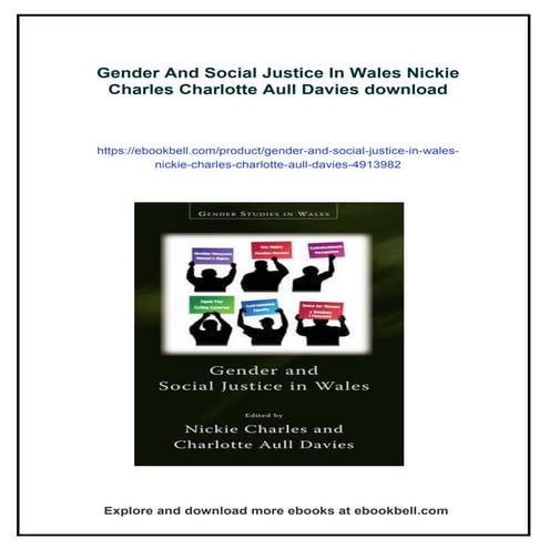 Gender And Social Justice In Wales Nickie Charles Charlotte Aull Davies ...