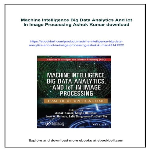 Machine Intelligence Big Data Analytics And Iot In Image Processing Ashok Kumar | PDF