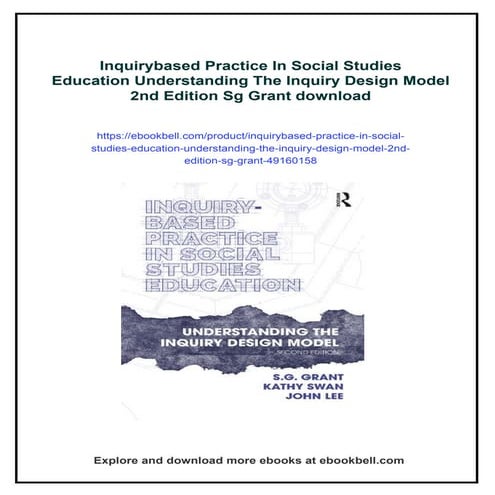 Inquirybased Practice In Social Studies Education Understanding The ...