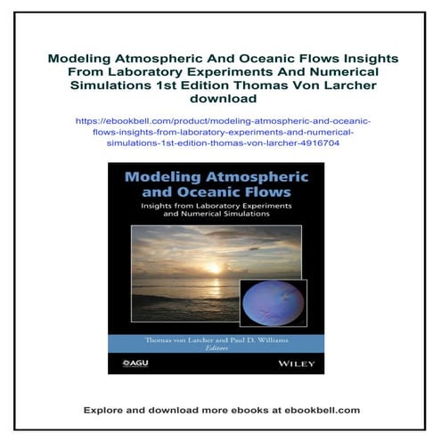 Modeling Atmospheric And Oceanic Flows Insights From Laboratory ...