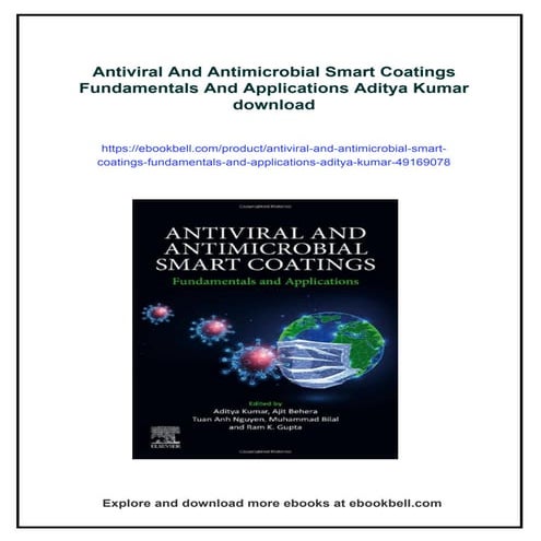 Antiviral And Antimicrobial Smart Coatings Fundamentals And ...