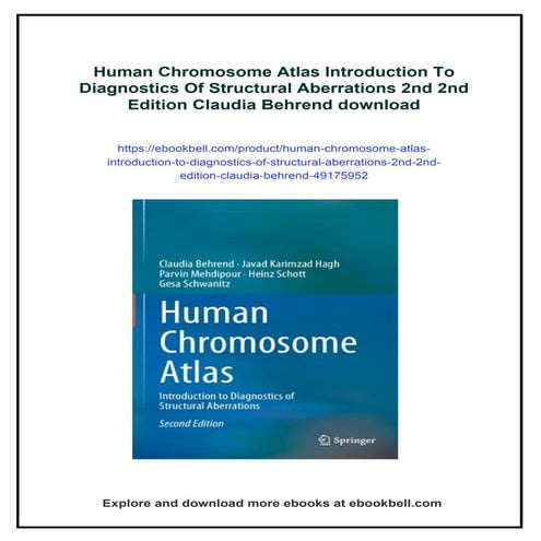 Human Chromosome Atlas Introduction To Diagnostics Of Structural ...