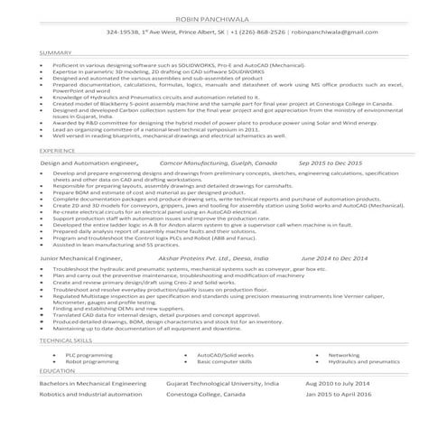 resume_Design engineer | PDF