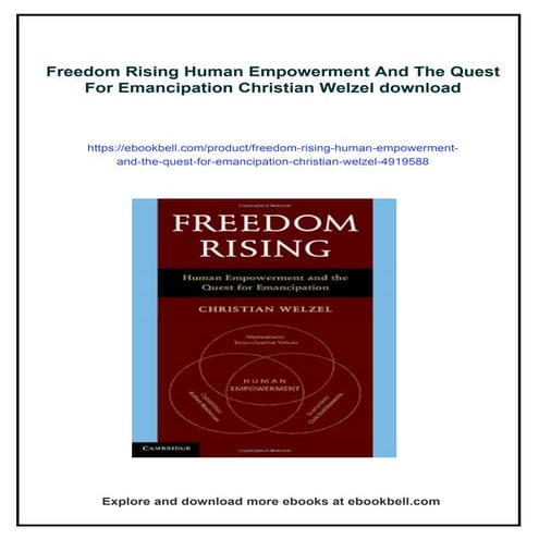 Freedom Rising Human Empowerment And The Quest For Emancipation ...