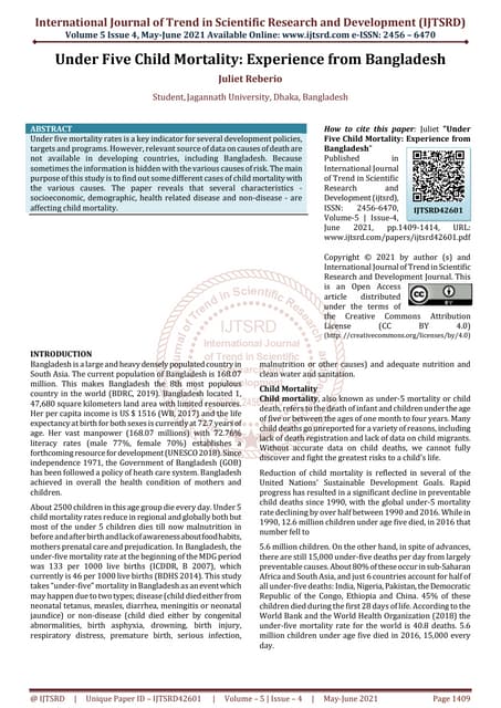 Determinants of under five children morbidity and mortality | PPTX | Pregnancy | Reproductive Health