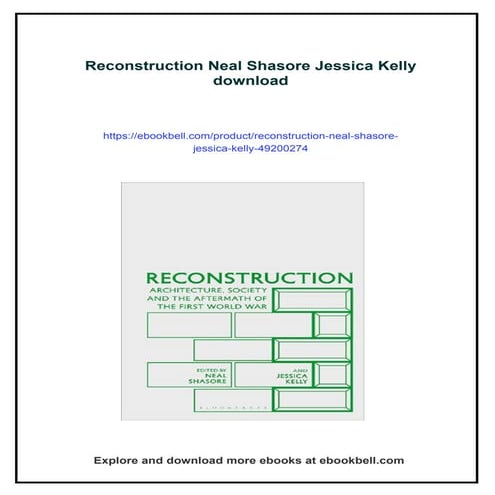 Reconstruction Neal Shasore Jessica Kelly | PDF