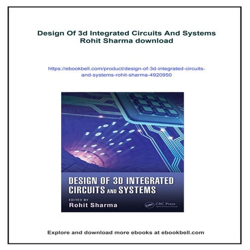 Design Of 3d Integrated Circuits And Systems Rohit Sharma | PDF
