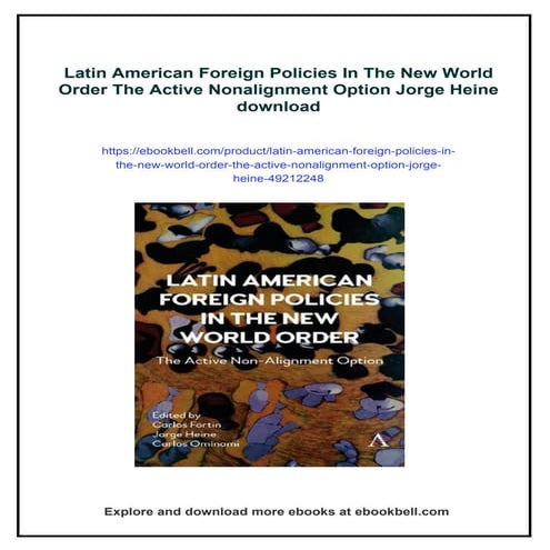 Latin American Foreign Policies In The New World Order The Active ...