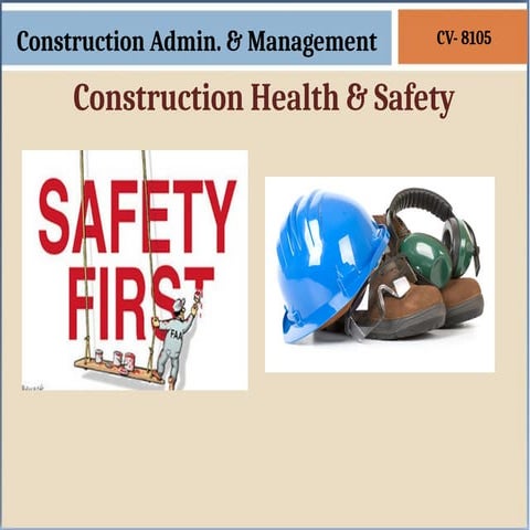 Construction Safety power point presentation | PPTX