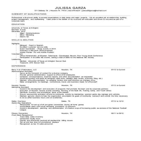 Julissa Garza Resume 2 | DOCX