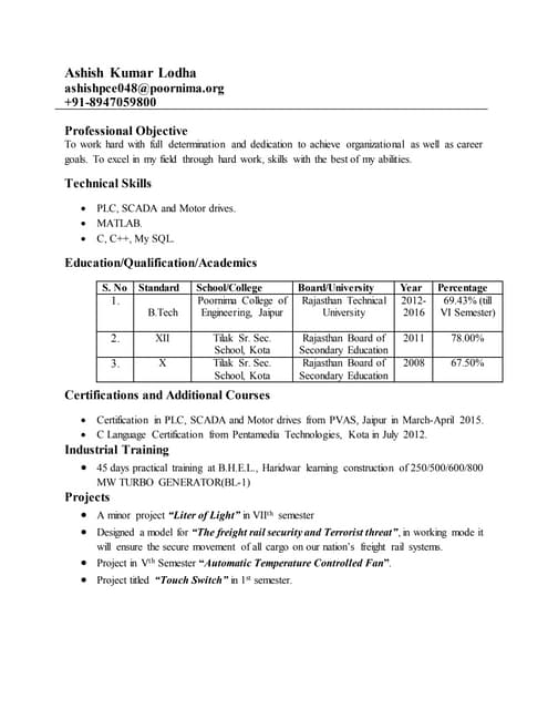 priya resume final | DOCX | Technology & Computing