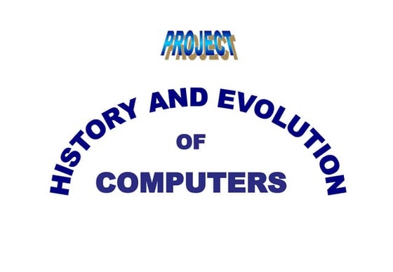 Evolution of computer | PPTX