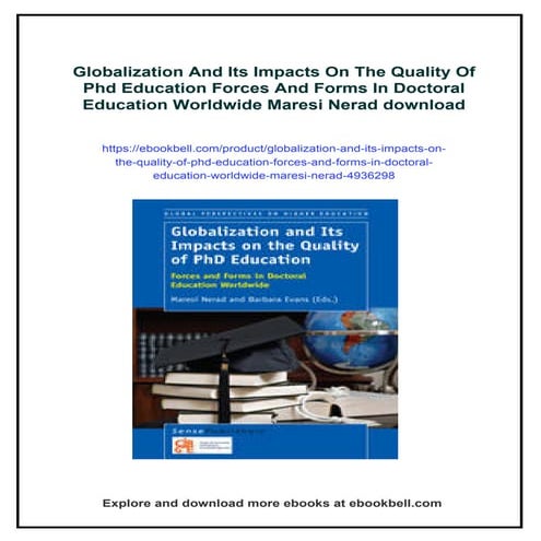 Globalization And Its Impacts On The Quality Of Phd Education Forces ...