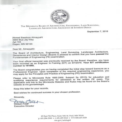 EIT Electrical Engineering certification | PDF