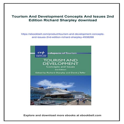 Tourism And Development Concepts And Issues 2nd Edition Richard Sharpley | PDF