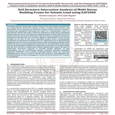 Soil Structure Interaction Analysis of Multi Storey Building Frame for Seismic Load using ...