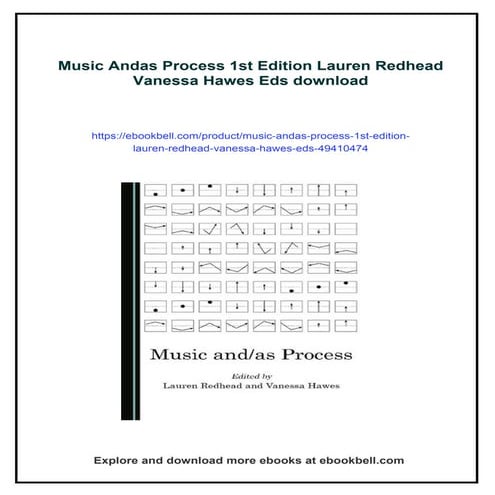 Music Andas Process 1st Edition Lauren Redhead Vanessa Hawes Eds | PDF