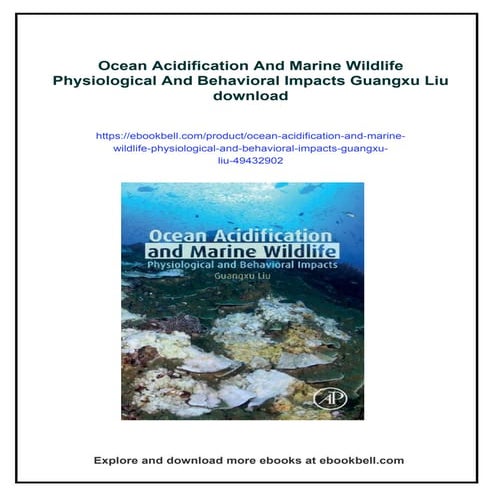 Ocean Acidification And Marine Wildlife Physiological And Behavioral ...