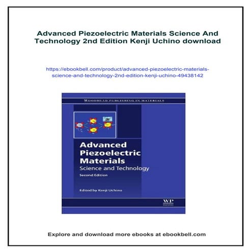 Advanced Piezoelectric Materials Science And Technology 2nd Edition Kenji Uchino | PDF
