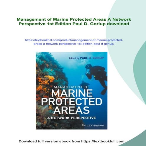 Management of Marine Protected Areas A Network Perspective 1st Edition ...