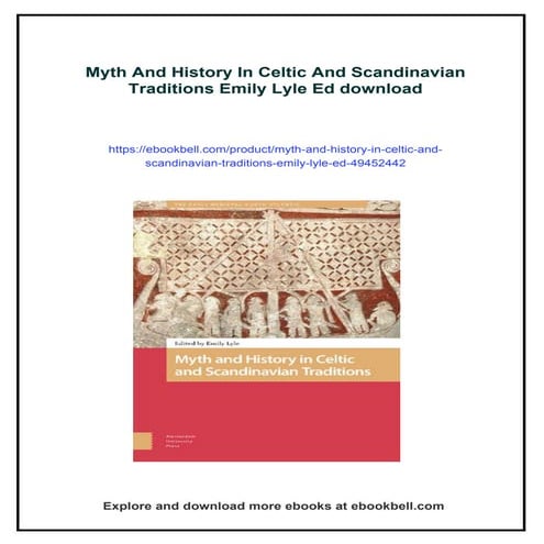 Myth And History In Celtic And Scandinavian Traditions Emily Lyle Ed | PDF