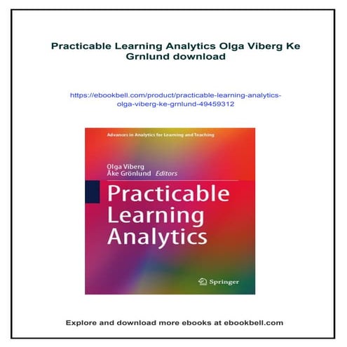 Practicable Learning Analytics Olga Viberg Ke Grnlund | PDF
