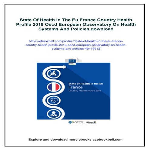 State Of Health In The Eu France Country Health Profile 2019 Oecd ...