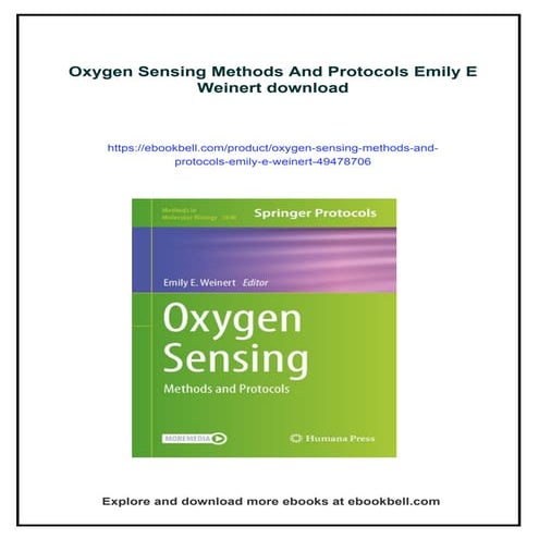 Oxygen Sensing Methods And Protocols Emily E Weinert | PDF