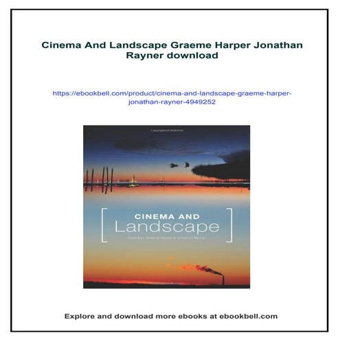 Cinema And Landscape Graeme Harper Jonathan Rayner | PDF