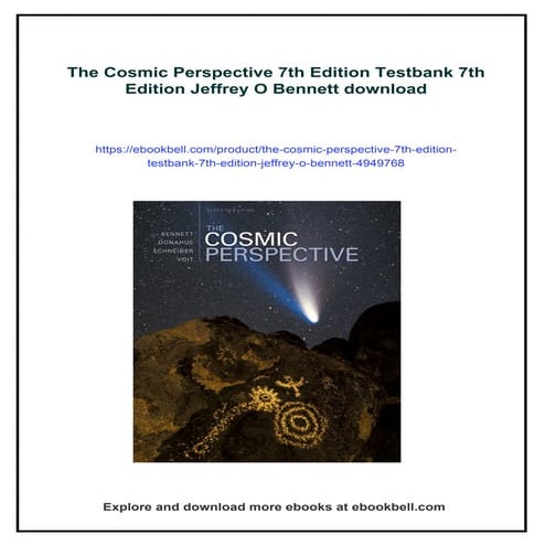 The Cosmic Perspective 7th Edition Testbank 7th Edition Jeffrey O ...
