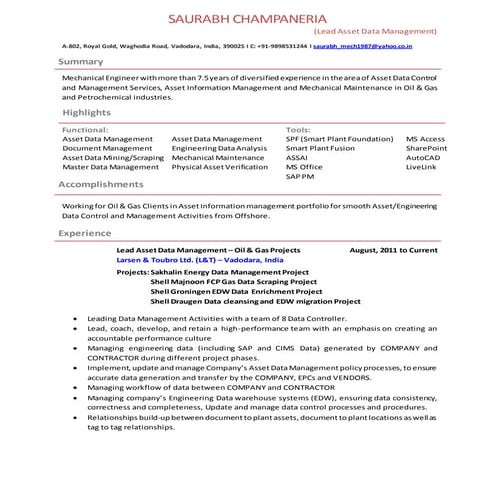 Saurabh_CV_ADM | PDF