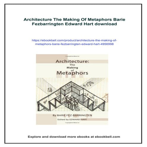 Architecture The Making Of Metaphors Barie Fezbarringten Edward Hart | PDF