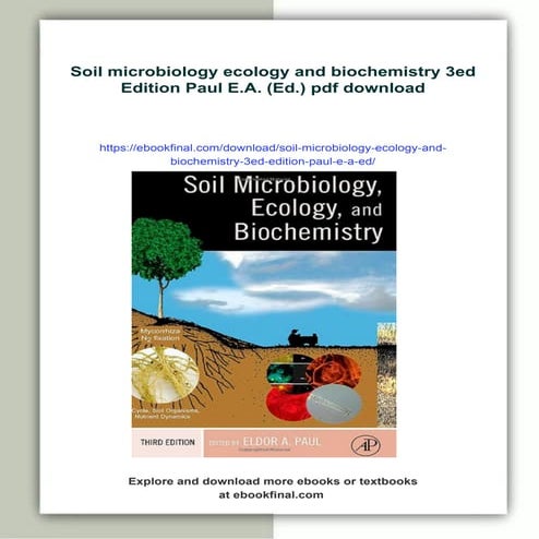Soil microbiology ecology and biochemistry 3ed Edition Paul E.A. (Ed.) | PDF