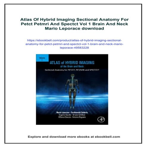 Atlas Of Hybrid Imaging Sectional Anatomy For Petct Petmri And Spectct ...