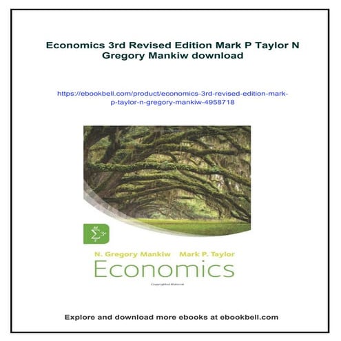 Economics 3rd Revised Edition Mark P Taylor N Gregory Mankiw | PDF