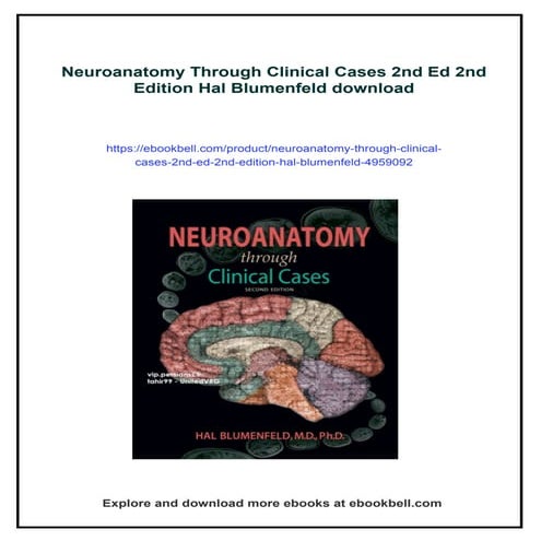 Neuroanatomy Through Clinical Cases 2nd Ed 2nd Edition Hal Blumenfeld | PDF