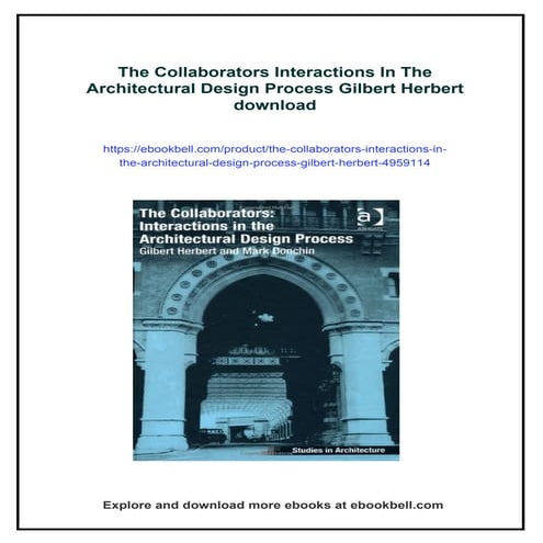 The Collaborators Interactions In The Architectural Design Process ...