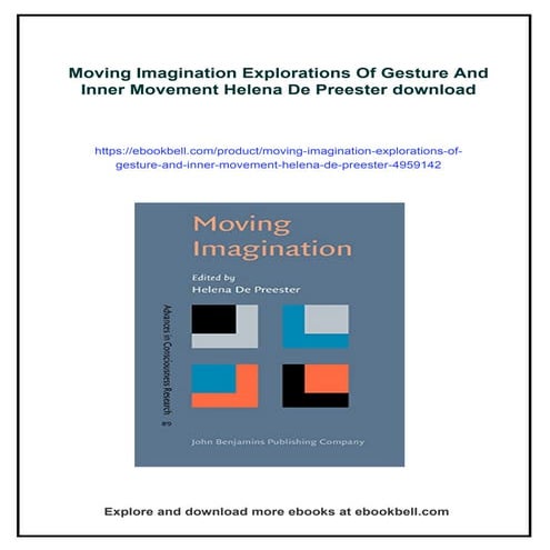 Moving Imagination Explorations Of Gesture And Inner Movement Helena De ...
