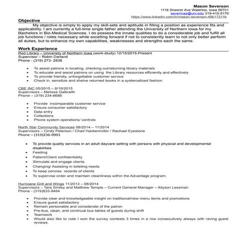 resume.severson | DOC