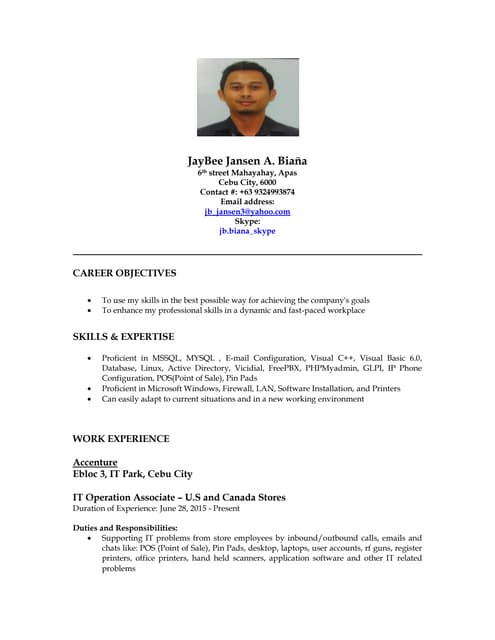 DUSTIN'S RESUME | DOC