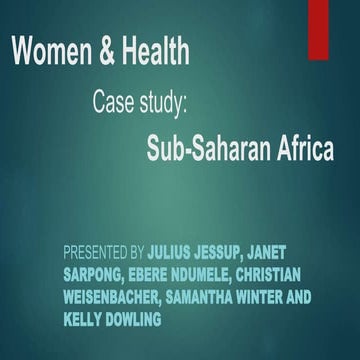 WH Sub-Sharan Africa | PPTX