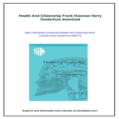 Health And Citizenship Frank Huisman Harry Oosterhuis | PDF