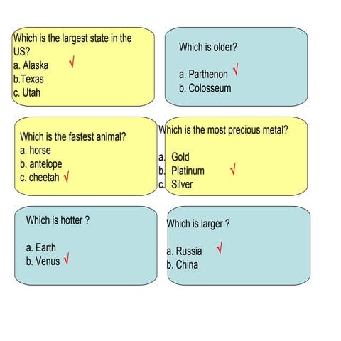 Quiz Comparative & Superlative forms | PPT
